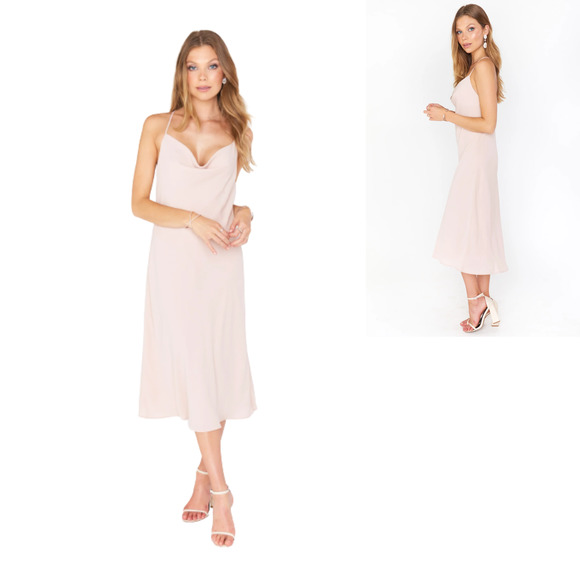 Show Me Your MuMu | Dresses | Show Me Your Mumu Verona Cowl Neck Midi Dress Dusty Rose Xl ...